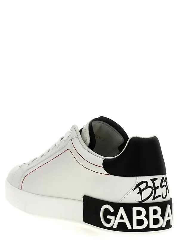 Dolce & Gabbana Portofino' Sneakers With Jewel Detail