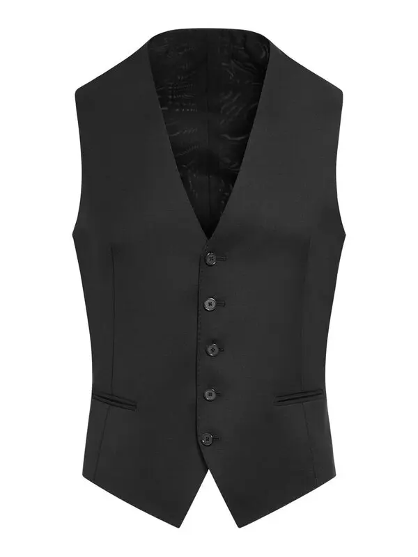 Tagliatore Tailored Wool Suit With Vest