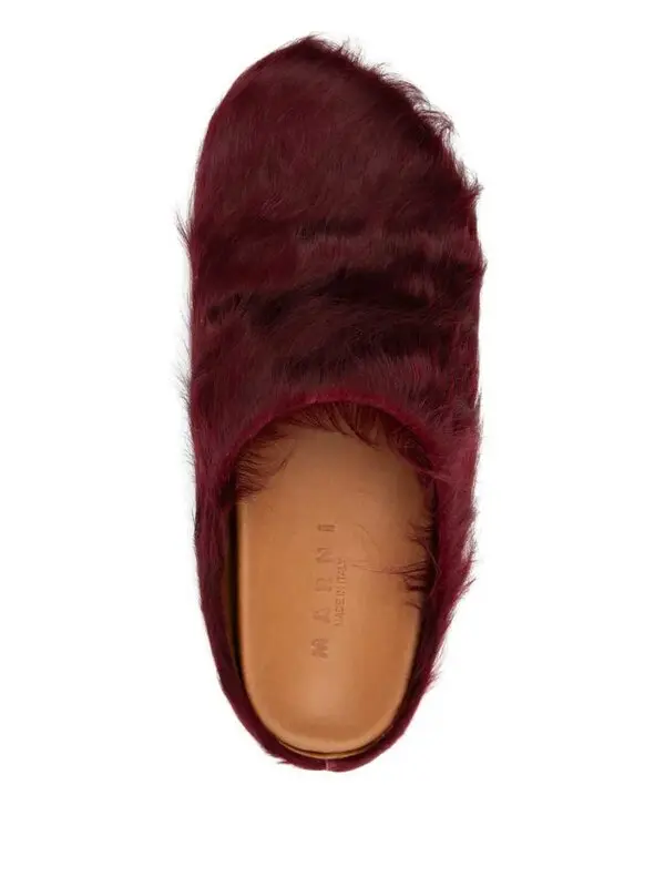 Marni Mules Footbed In Pony Skin And Calfskin