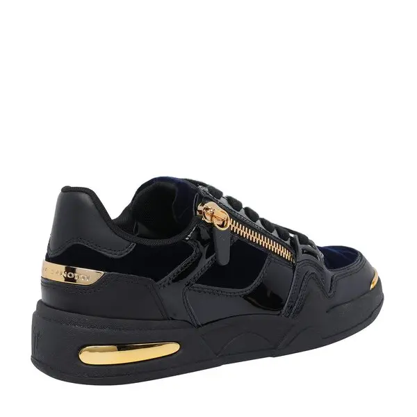 GIUSEPPE ZANOTTI Leather Zip-up And Lace-up Sneakers