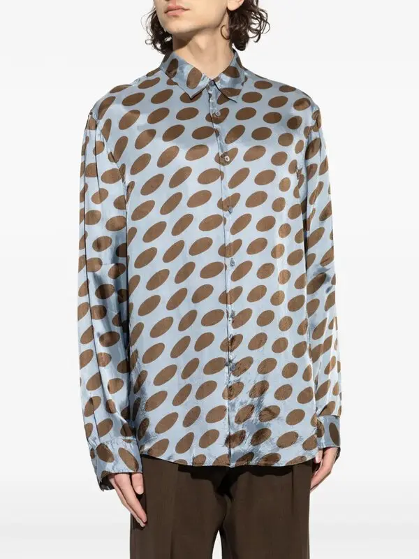 Dries Van Noten Caper Shirt - Gray
