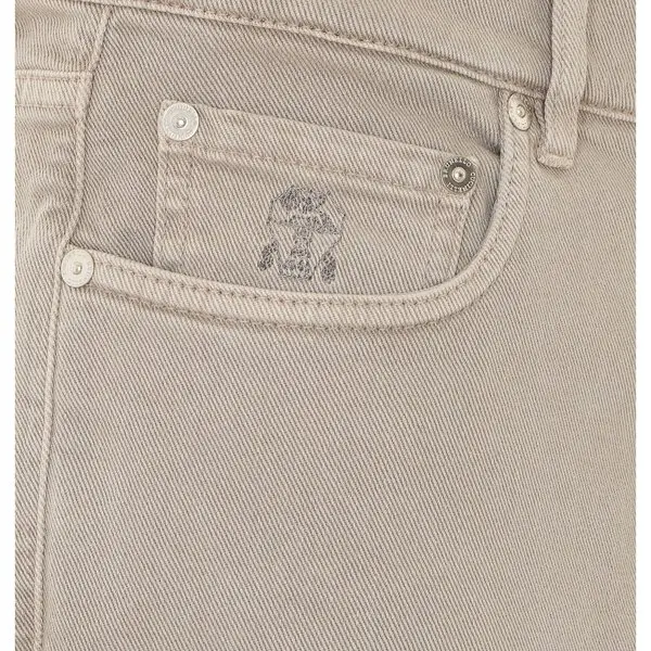 Brunello Cucinelli Linen Drawstring Waist Pants