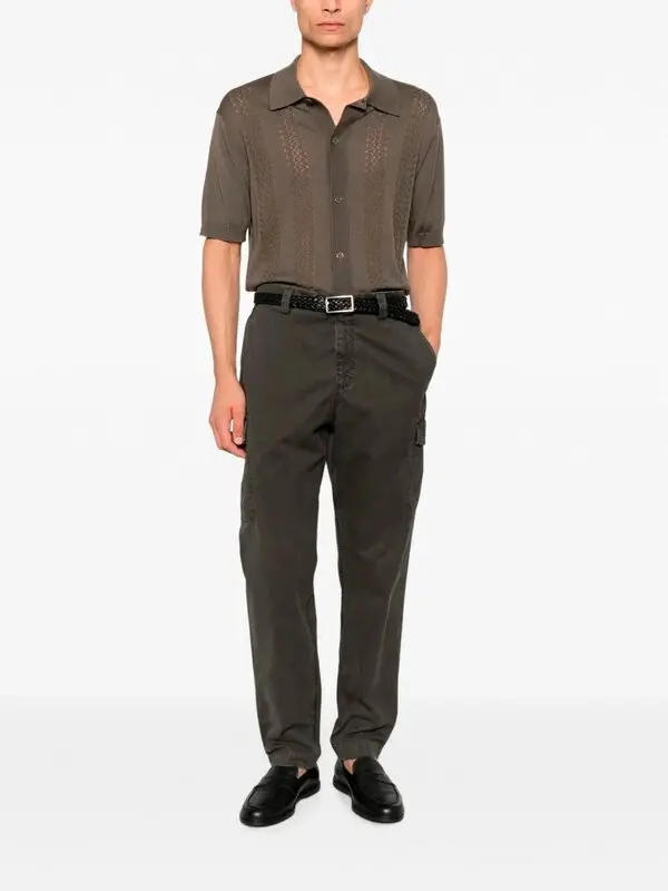 Brunello Cucinelli Linen Drawstring Waist Pants