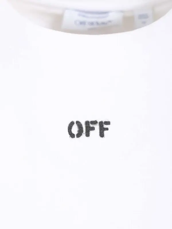 Off-White T-shirt With Paint Arrow Print