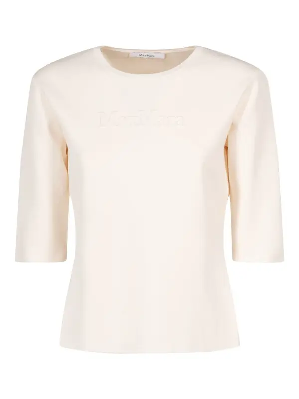 Max Mara Knitted Jersey Short-sleeved Top