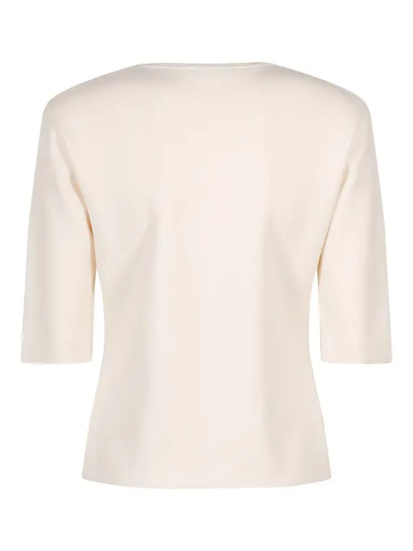 Max Mara Knitted Jersey Short-sleeved Top