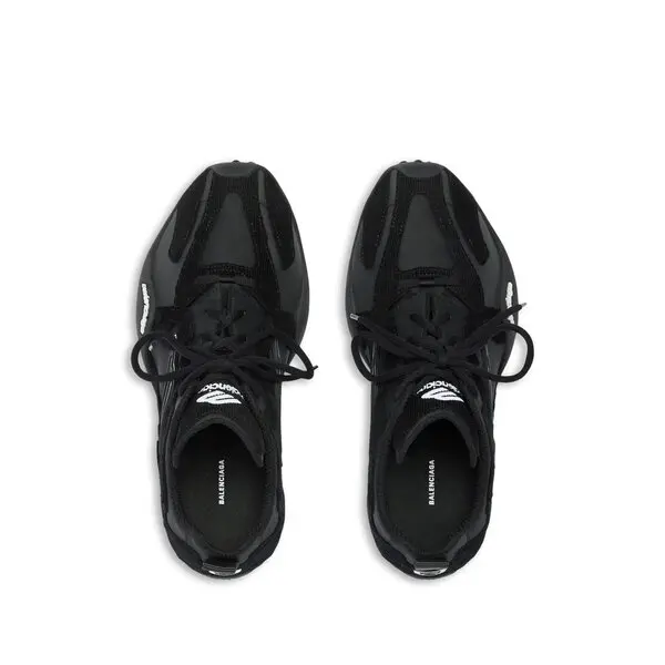 Balenciaga Logo Detail Lace-up Low-top Sneakers - Black
