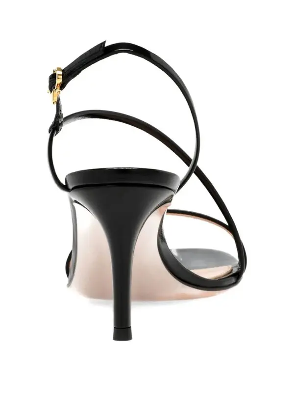GIANVITO ROSSI Leather High Heel Slingback Sandals