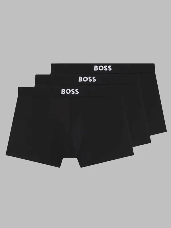 BOSS 3-pack Boxer Con Logo - Black