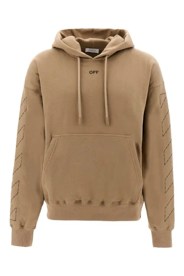 Off-White Off" Logo Graphic Hoodie - Multicolor