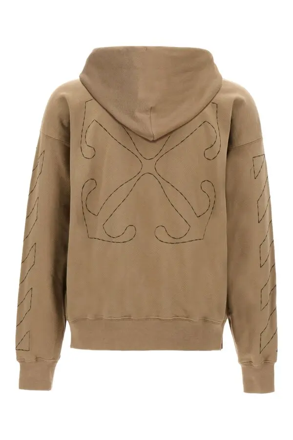 Off-White Off" Logo Graphic Hoodie - Multicolor