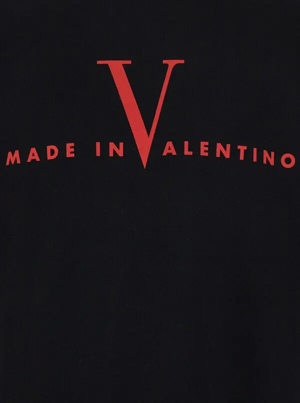 Valentino Garavani Cotton Sweatshirt With Logo Print - Multicolor
