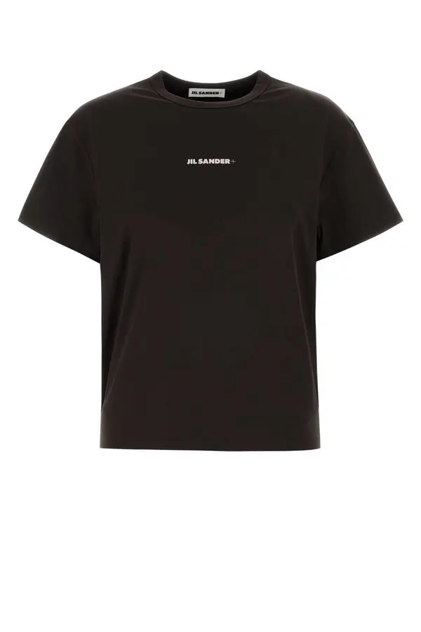 JIL SANDER Stretch Polyester T-shirt - Brown