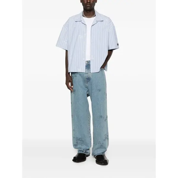 Vetements Wide-leg Graphic Print Jeans