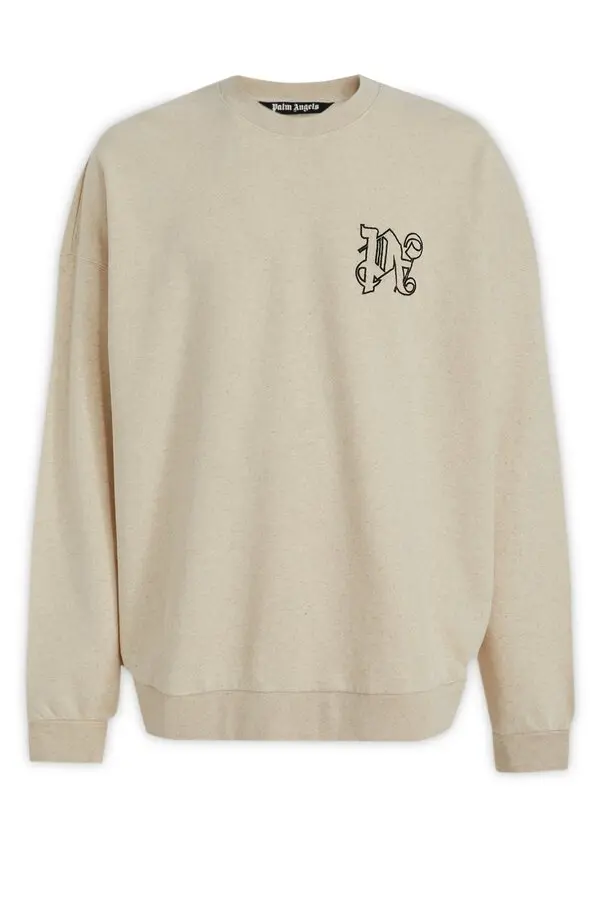 Palm Angels Crewneck Sweatshirt With Logo Detail