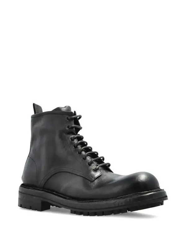 Dolce & Gabbana Leather Lace-up Boots