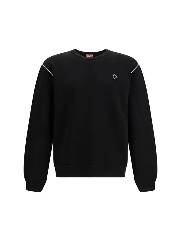 Kenzo Boke Flower 2.0 Embroidered Cotton Sweatshirt - Black