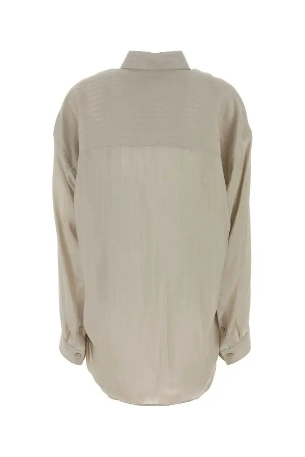 Balenciaga Sand Cupro Oversize Shirt