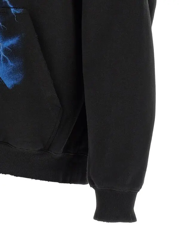 Balenciaga Thunderstorm Hoodie - Black