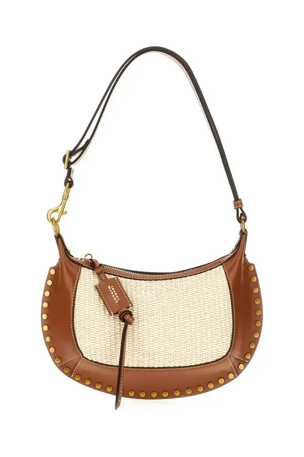 Isabel Marant Étoile Studded Raffia Shopper Bag - Multicolor