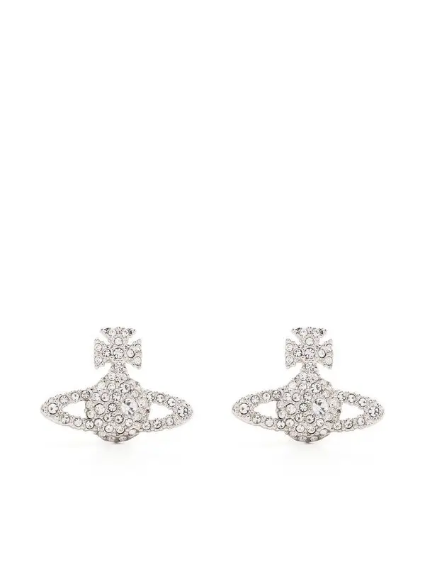 VIVIENNE WESTWOOD Grace Bas Relief Stud Earrings - Silver