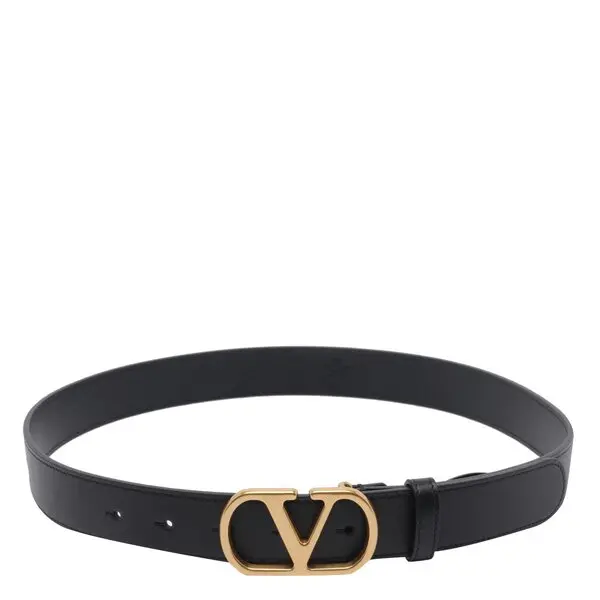 Valentino Garavani Vlogo Signature Belt - Black