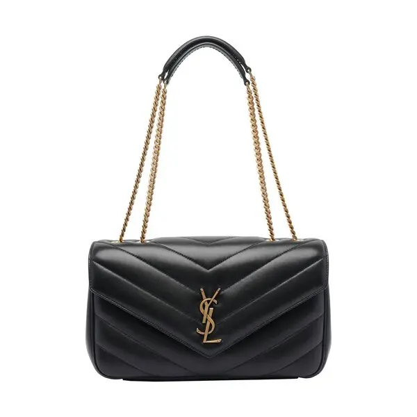 Saint Laurent Medium Loulou Shoulder Bag - Black