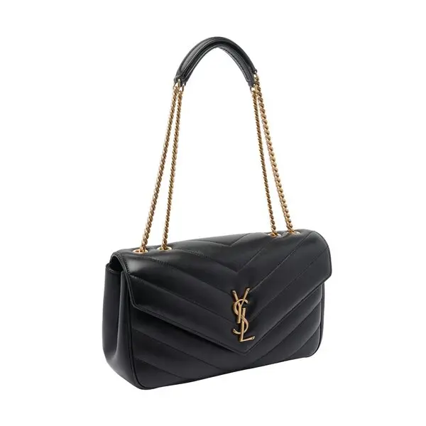 Saint Laurent Medium Loulou Shoulder Bag - Black