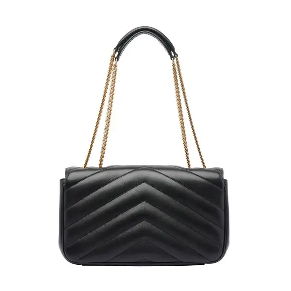 Saint Laurent Medium Loulou Shoulder Bag - Black