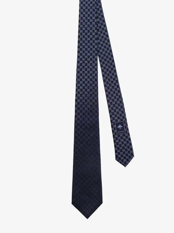 Gucci Silk Gg Motif Neck Tie