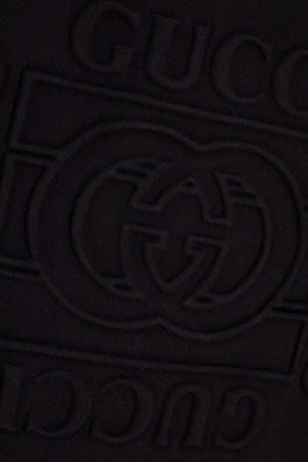 Gucci Crewneck Sweatshirt With Embossed Logo