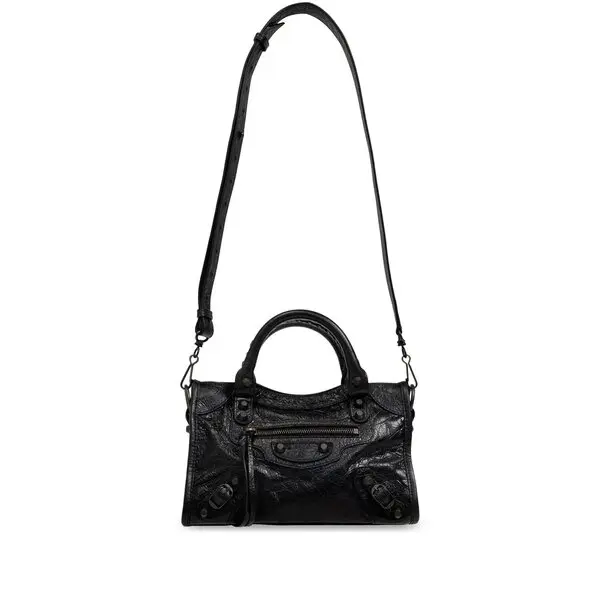 Balenciaga Tote Bag With Front Zip Pocket - Black