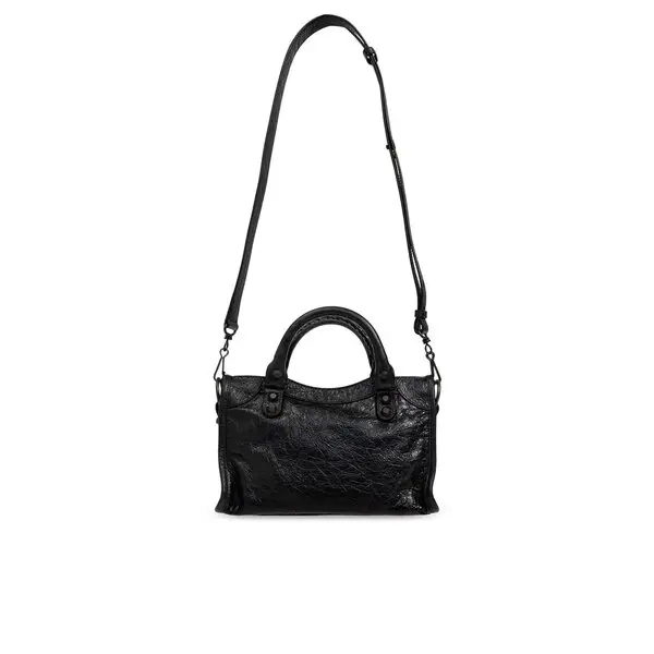 Balenciaga Tote Bag With Front Zip Pocket - Black