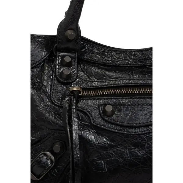Balenciaga Tote Bag With Front Zip Pocket - Black