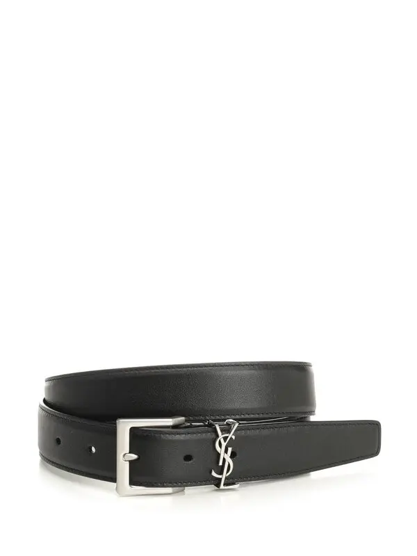 Saint Laurent Cassandre Vadim Belt - Black