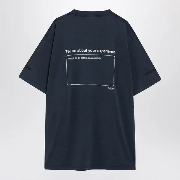 Balenciaga Washed Navy Oversized T-shirt