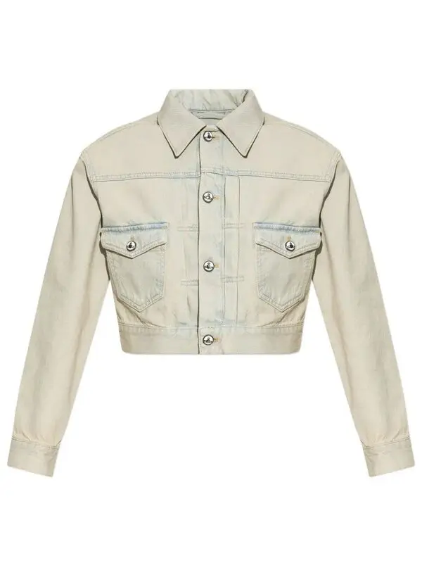 VIVIENNE WESTWOOD Marlene Cropped Denim Jacket - Blue