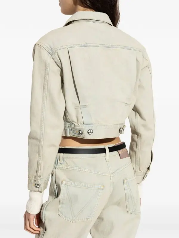 VIVIENNE WESTWOOD Marlene Cropped Denim Jacket - Blue