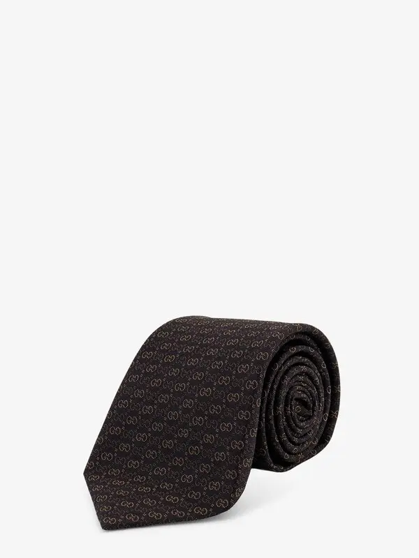 Gucci Oxy Silk Tie With All-over Gg Motif - Multicolor