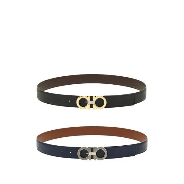 FERRAGAMO Gancini Buckle Belt - Black