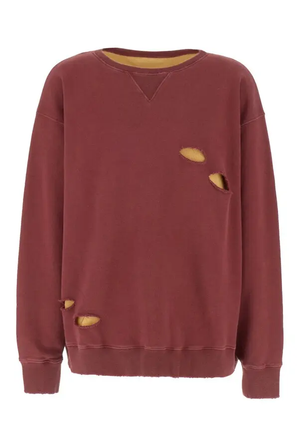 MAISON MARGIELA Distressed Crewneck Sweatshirt - Multicolor