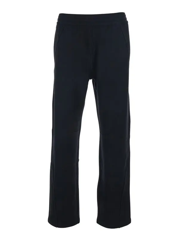 Givenchy Black Pants With Elastic Waist And Embroidered Logo On The Back In Cotton For - Multicolor