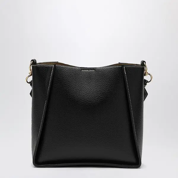 Stella McCartney Square Crossbody Bag With Logo - Black