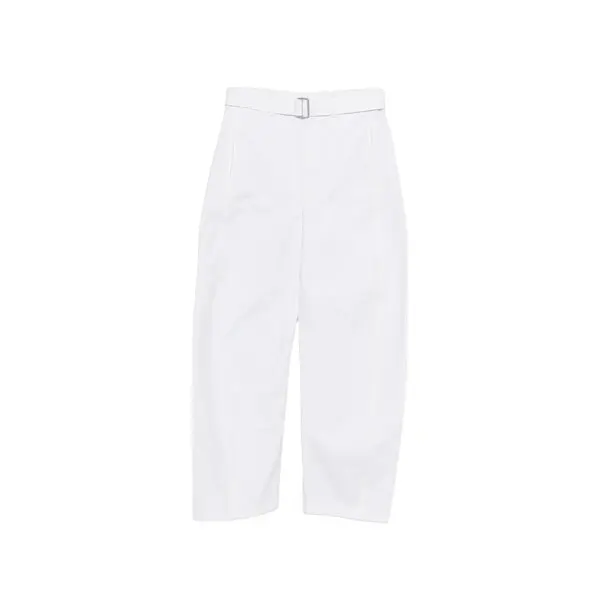 LEMAIRE Belted Cropped Jeans - Gray