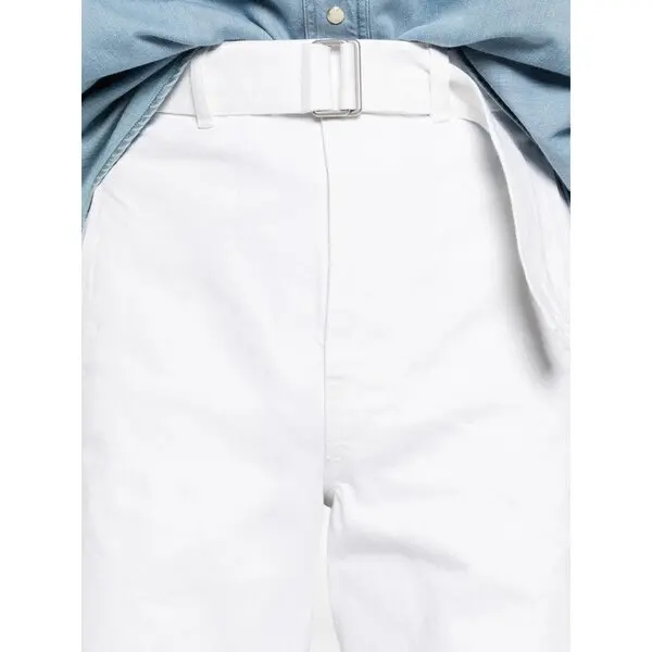 LEMAIRE Belted Cropped Jeans - Gray