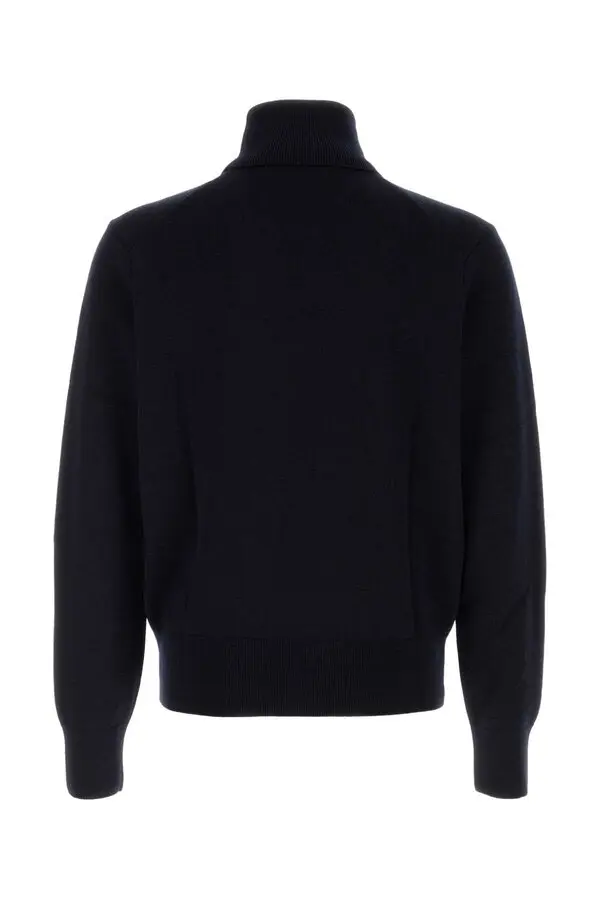 AMI Paris Midnight Wool Sweater With High Neck