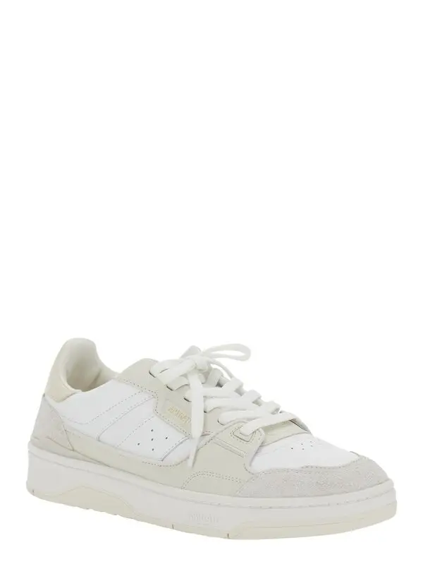 Axel Arigato Clay Leather Sneakers With Suede Inserts