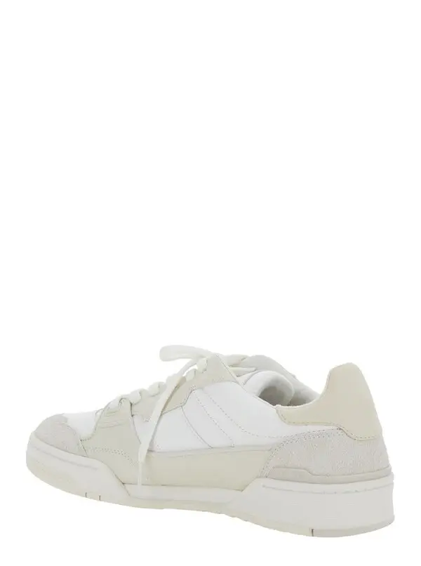 Axel Arigato Clay Leather Sneakers With Suede Inserts