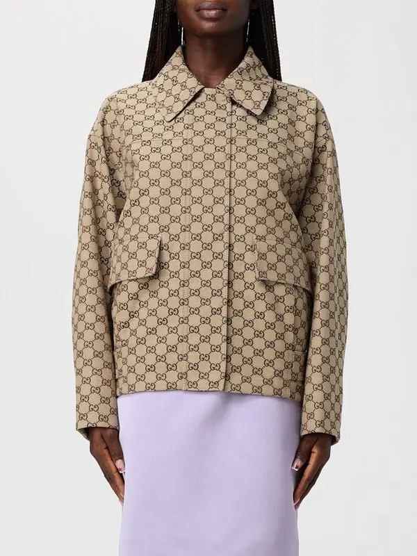 Gucci Monogrammed Cotton Blend Jacket