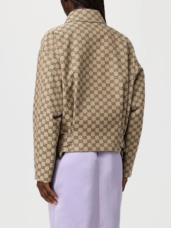 Gucci Monogrammed Cotton Blend Jacket